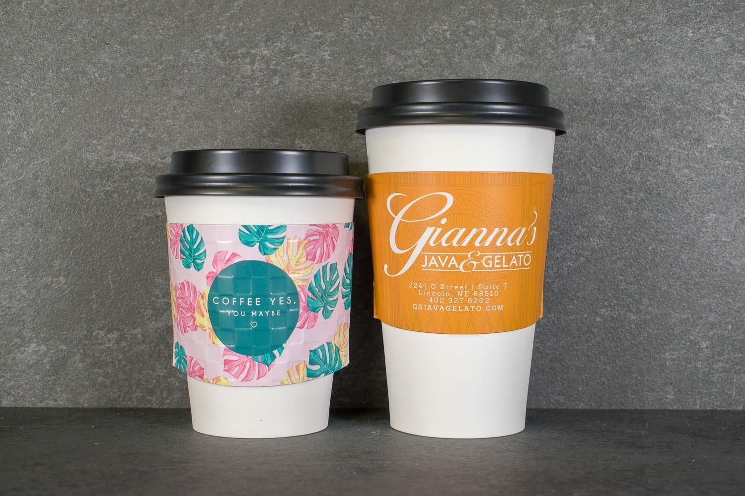 Custom Coffee Sleeves Gallery | HotShot Coffee Sleeves