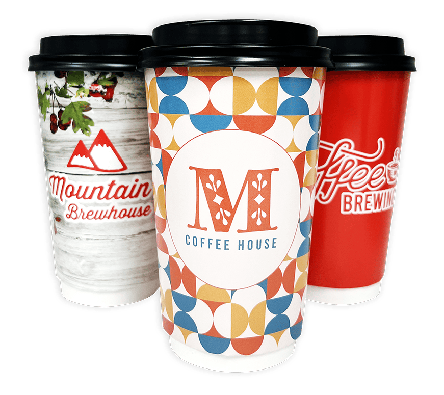 20 Oz Double Wall Coffee Cups Hotshot Coffee Sleeves
